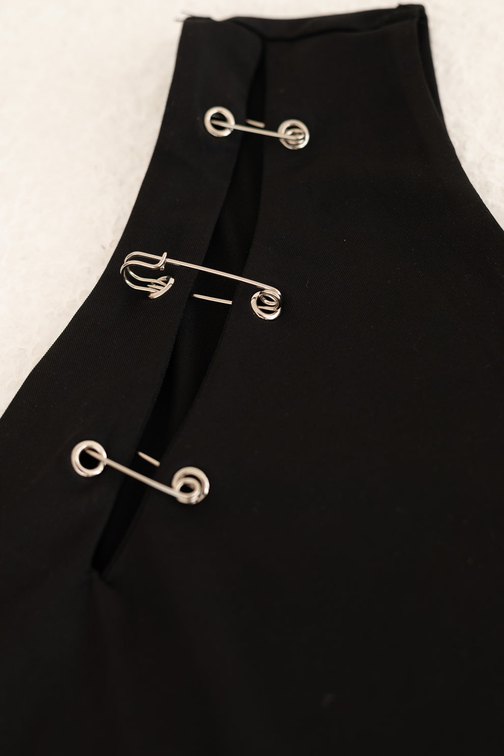 One Shoulder Safety Pin Mini Dress Baebekillinem